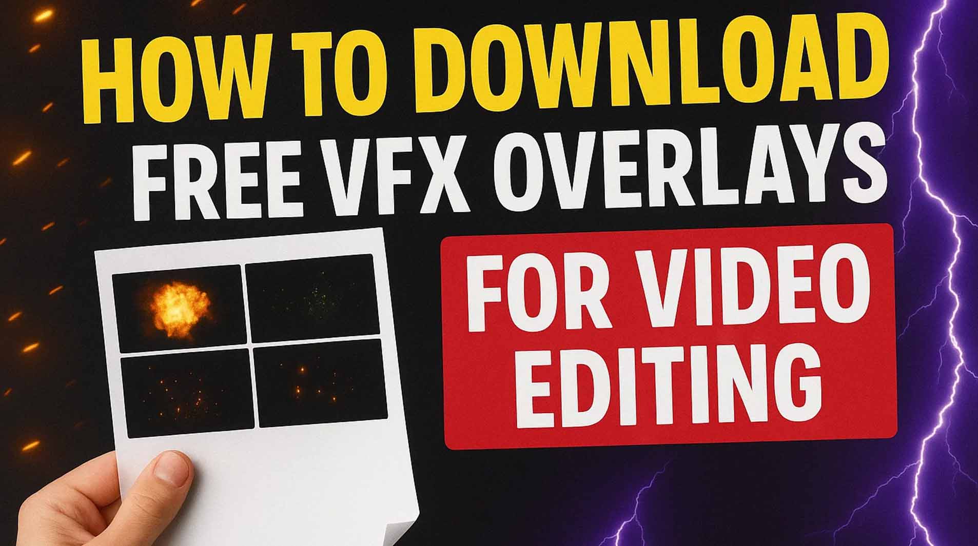 How to Download Free VFX Overlays for Video Editing | MyCreativeFX